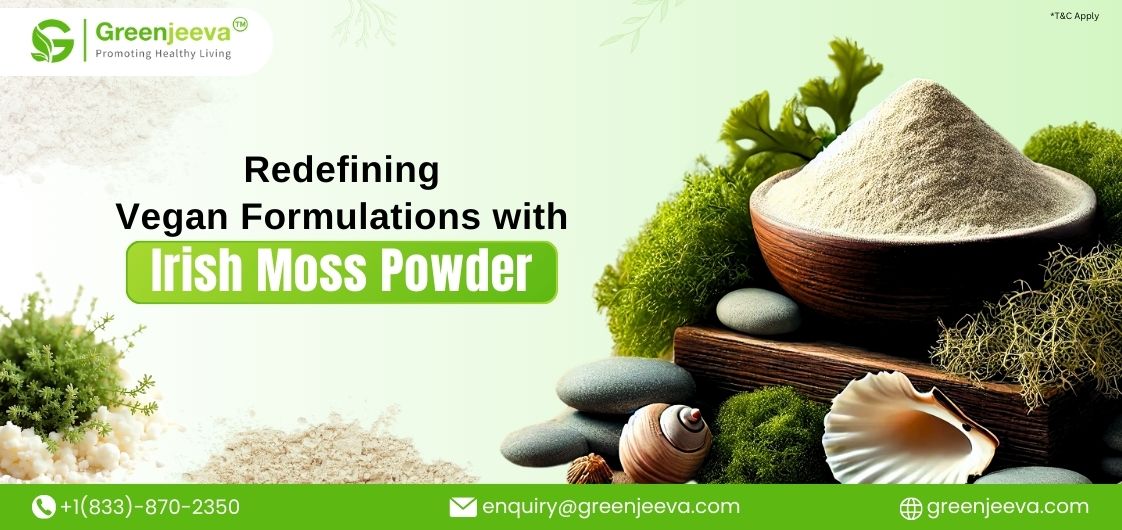 Irish Moss Powder as a Vegan Alternative in Food and Beverage Formulations