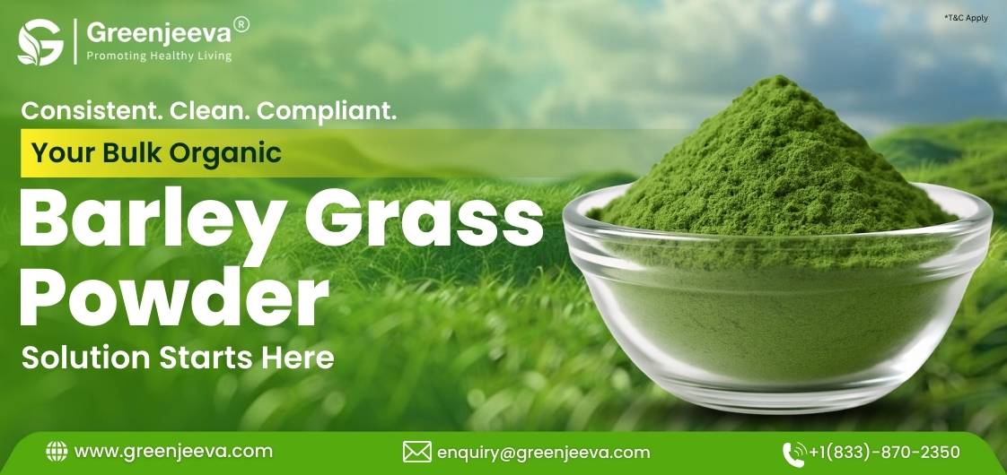 Top Reasons to Source Organic Barley Grass Powder in Bulk